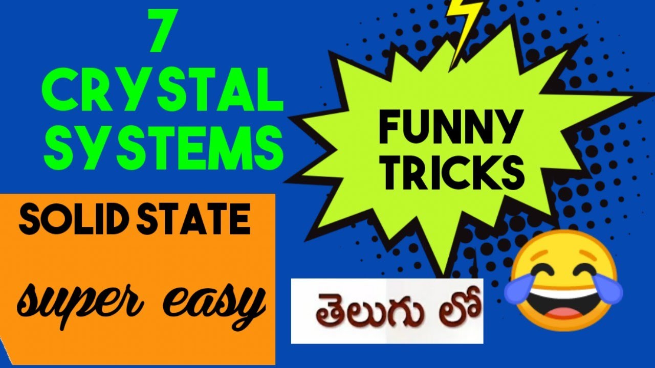Solid state part 3# 7 Crystal systems/ Easy tricks to remember - YouTube