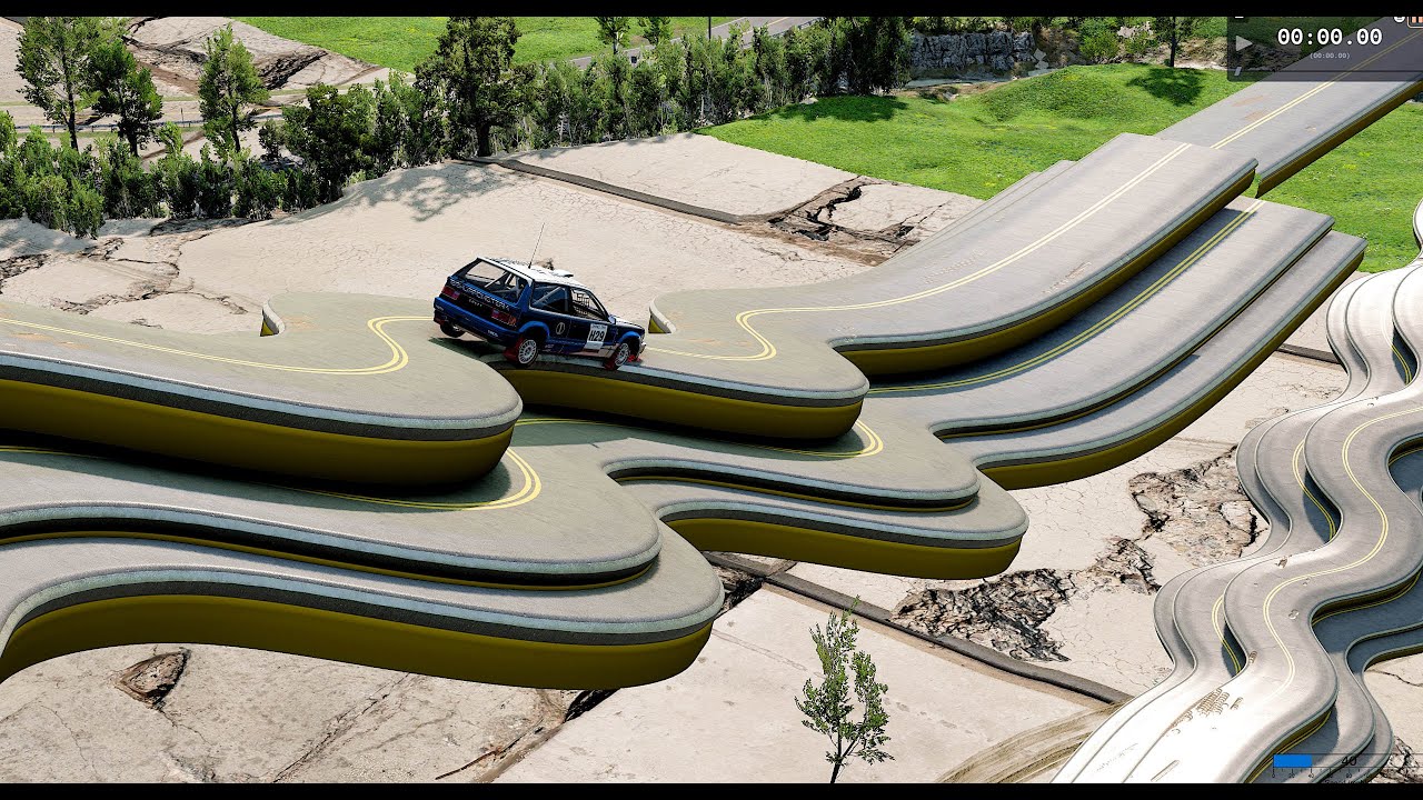 How to make this S- road in Blender for BeamNG - Question from Comments ...