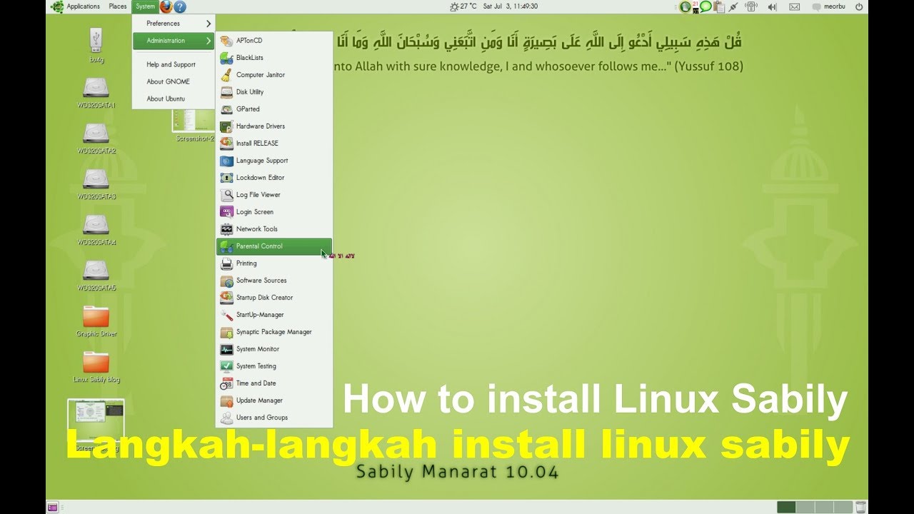 Tutorial Instal sistem operasi linux Sabily - Sistem operasi linux ...
