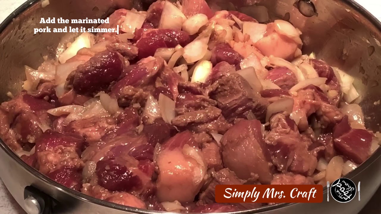 Pork Stew (Marikina - Waknatoy) FiL-Am Housewife - YouTube