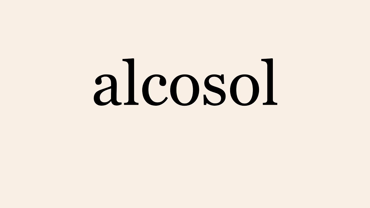 alcosol - YouTube