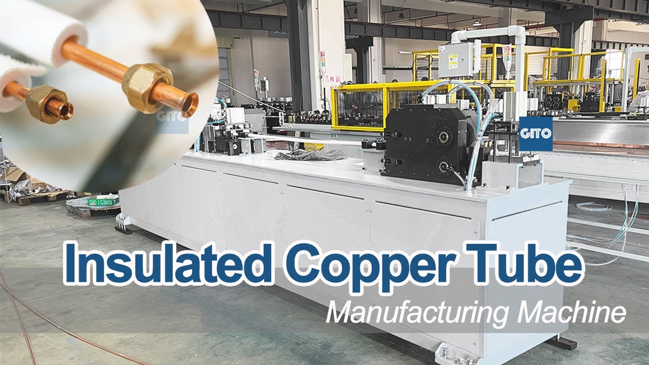 Air Conditioner Pre-Insulated Copper Tube Manufacturing Machine - YouTube