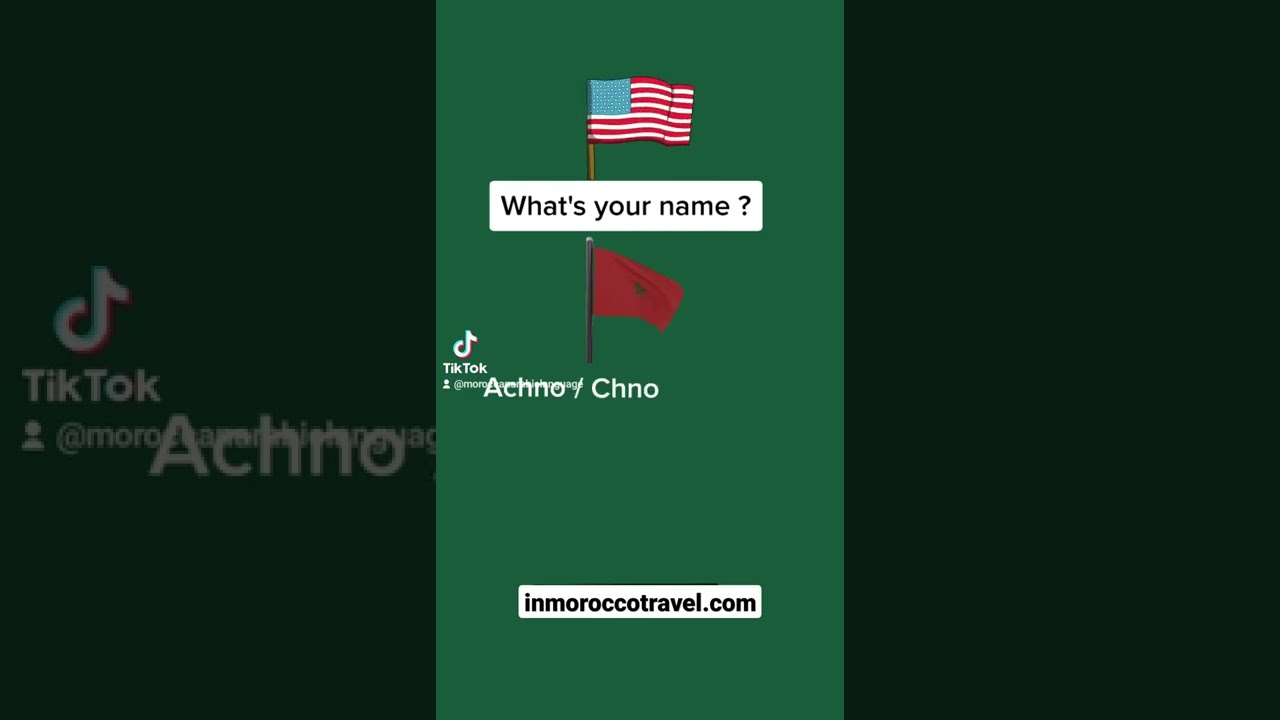 How To Say What Is Your Name In Darija Moroccan Arabic YouTube How To Say What Is Your Name In Darija Moroccan Arabic YouTube