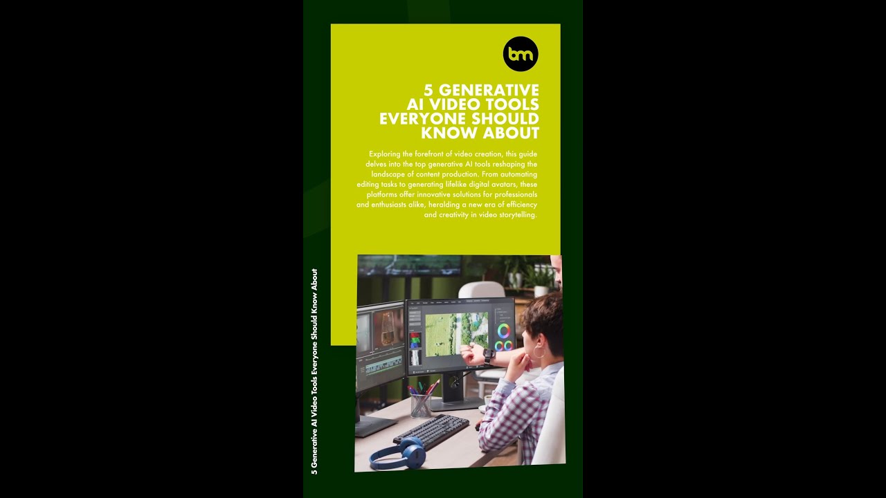 5 Generative AI Video Tools Everyone Should Know About - YouTube
