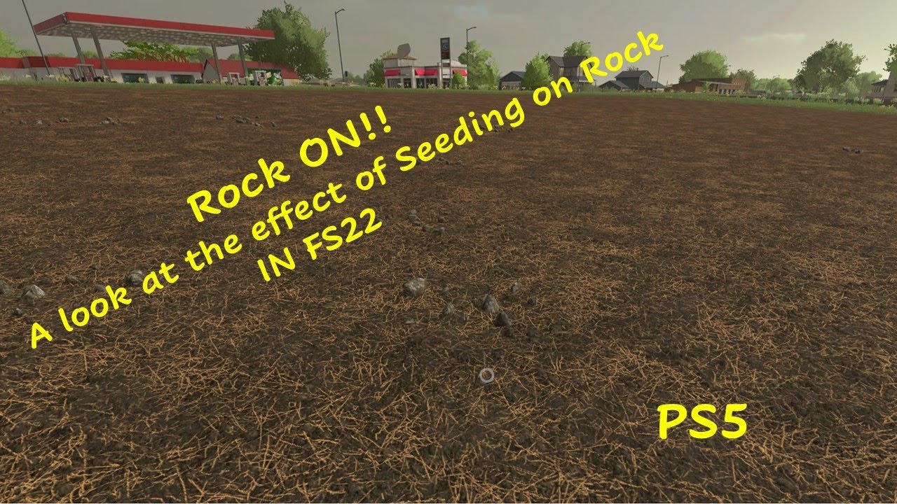 FS22.. How much damage is caused seeding on rocks ..Farming Simulator ...