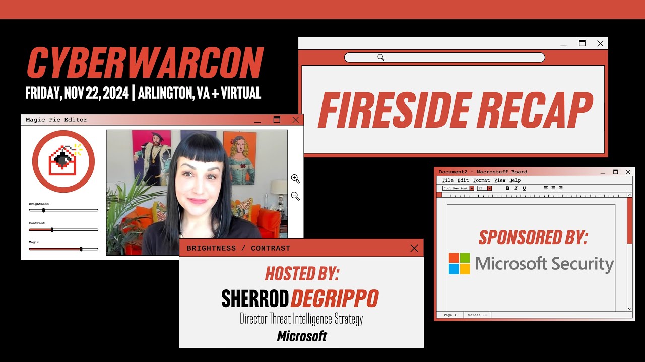 CYBERWARCON Fireside Recap - Sponsored by Microsoft Security - YouTube