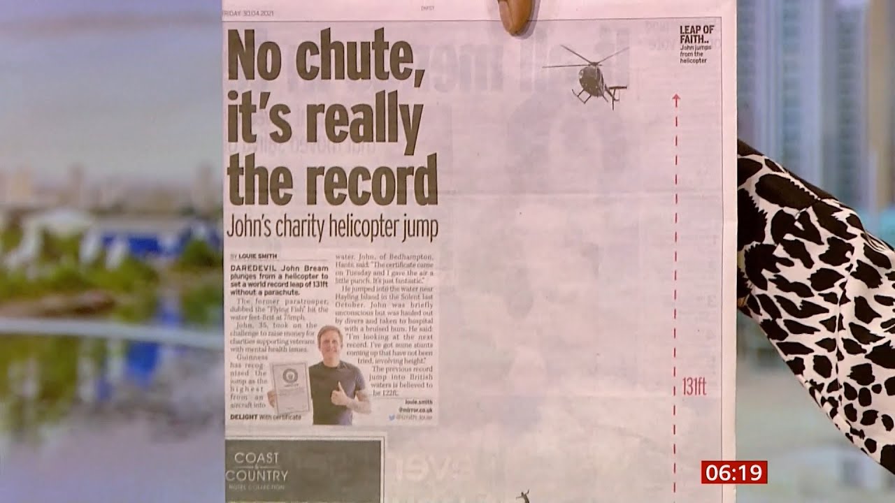 John Bream officially breaks the record for this high jump (UK/Global ...