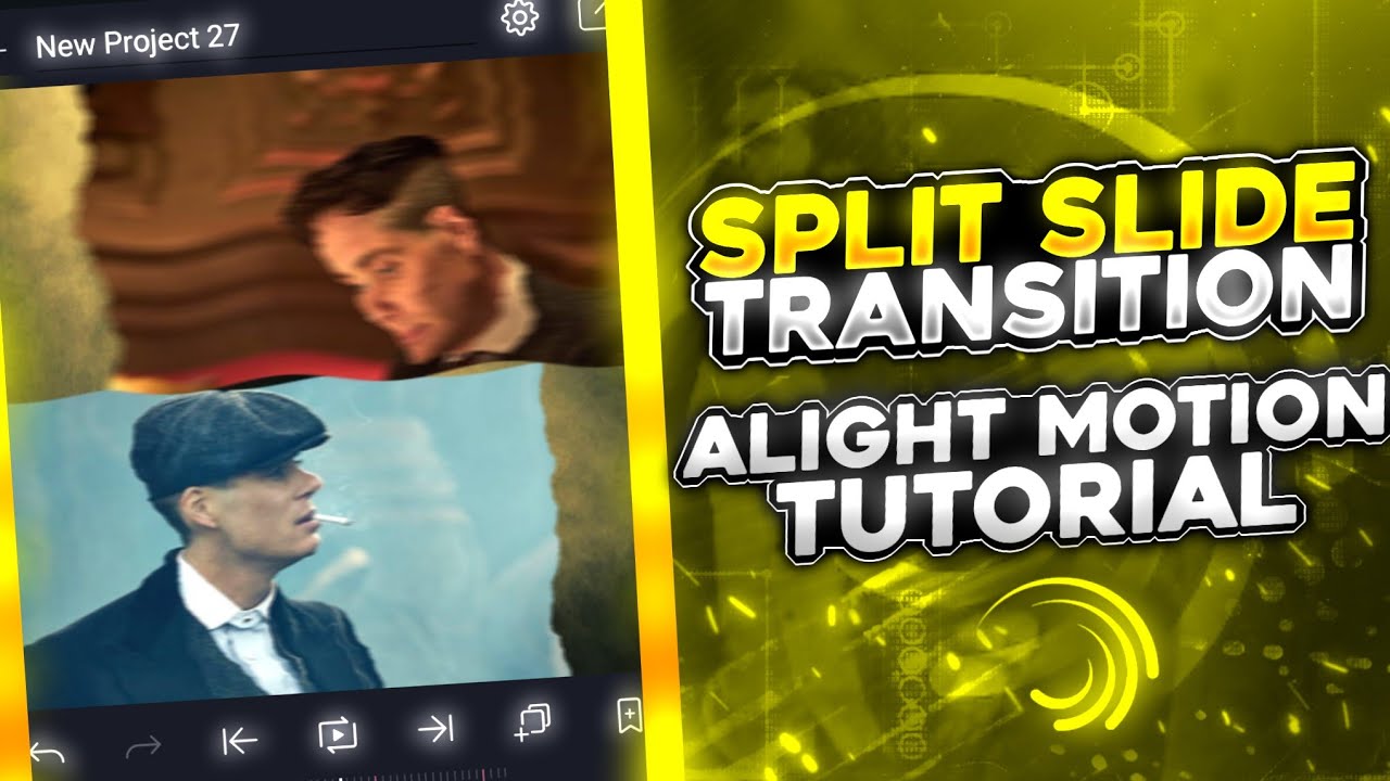ae inspired split slide transition 😲🔥 [XML PRESET] alight motion tutorial || haruefxtutorials ...