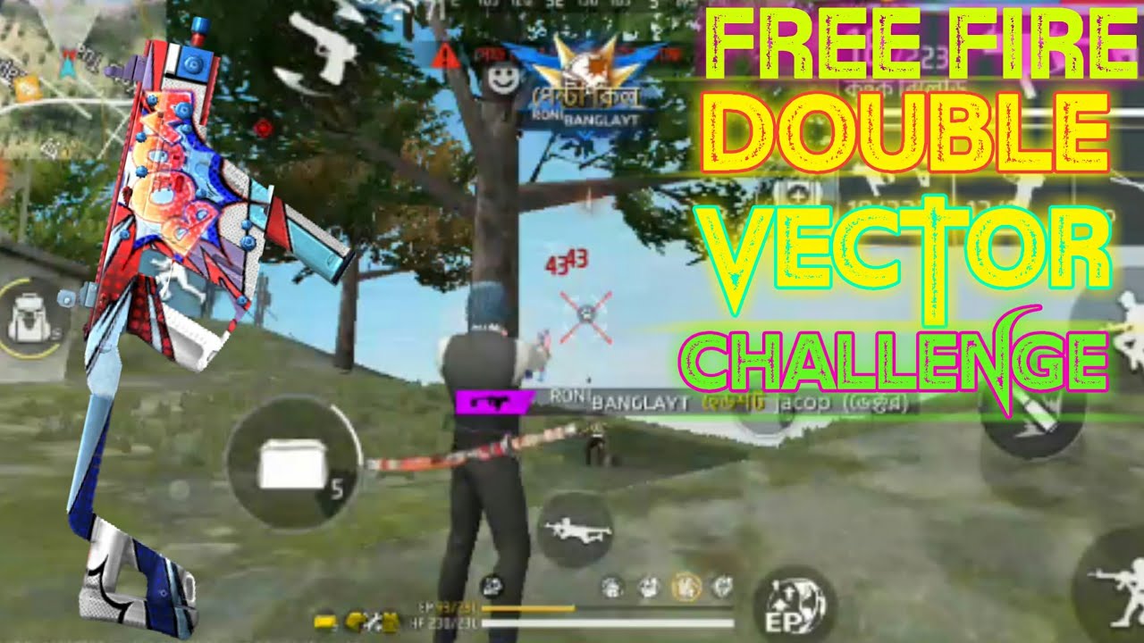 free fire Double vector gun challenge gameplay - YouTube