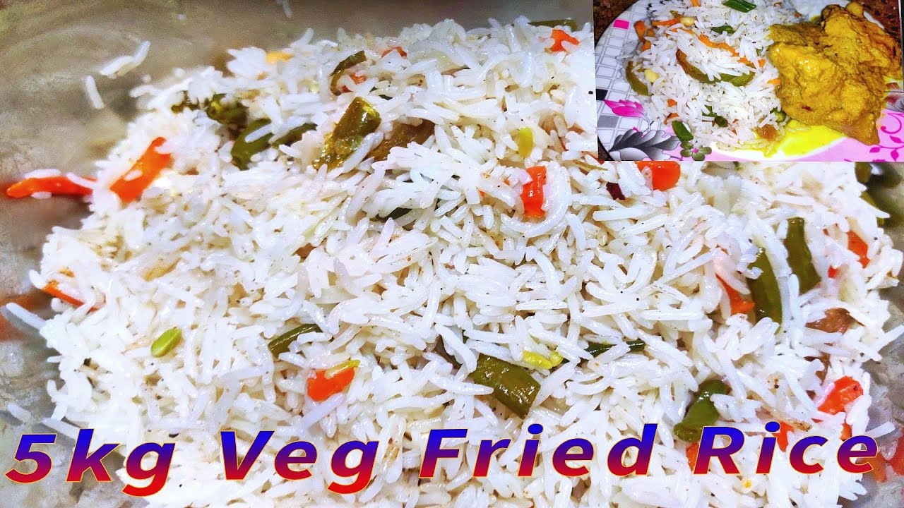 5 kg Veg Fried Rice at Home very easy and very tasty - YouTube