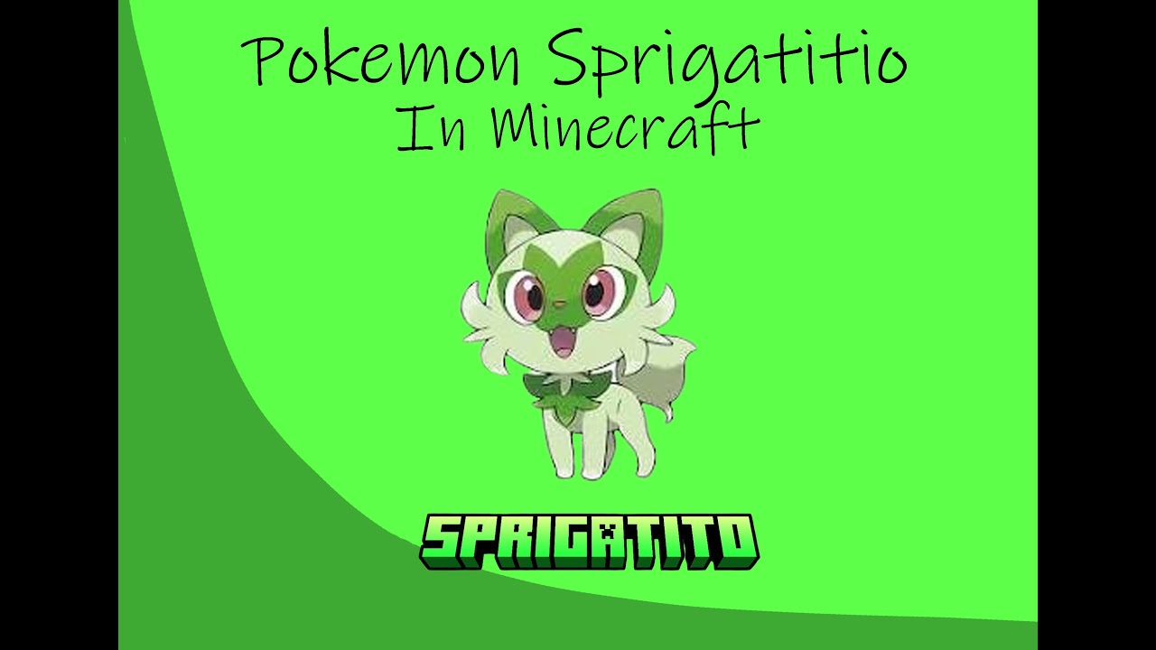 Minecraft Pokémon Build Hack 01: Sprigatito - YouTube