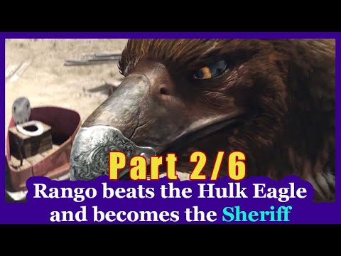 Rango Part 2/6 [ Full MOVIE ] : Rango beats the Hulk Eagle and becomes ...