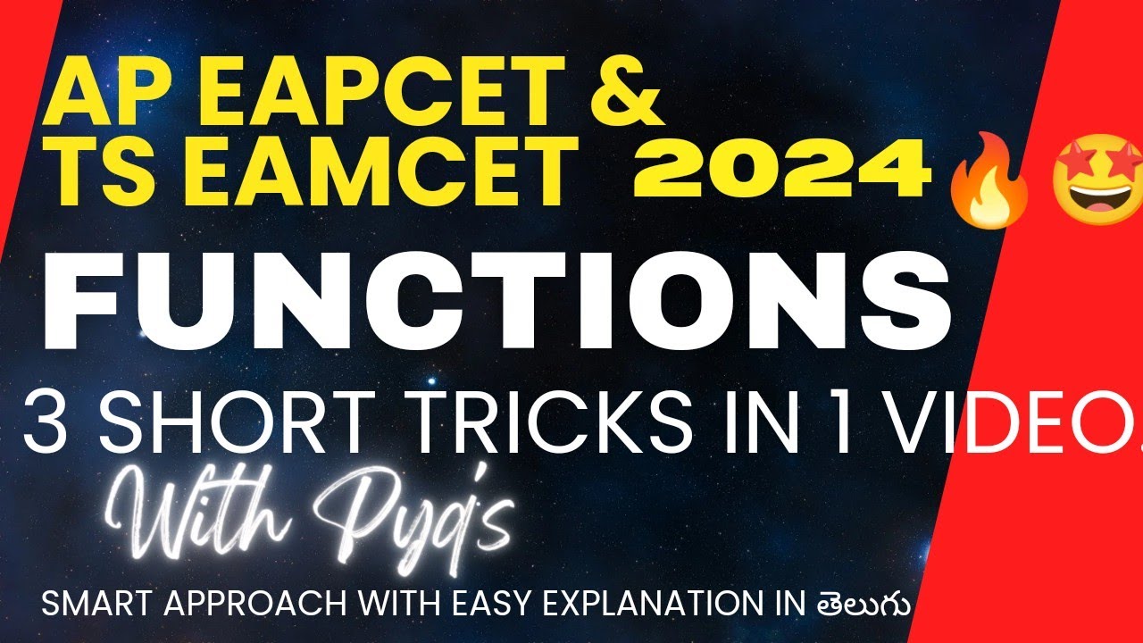 FUNCTIONS SHORT TRICKS || AP & TS EAMCET-2024 || BY: AKBAR SIR - YouTube