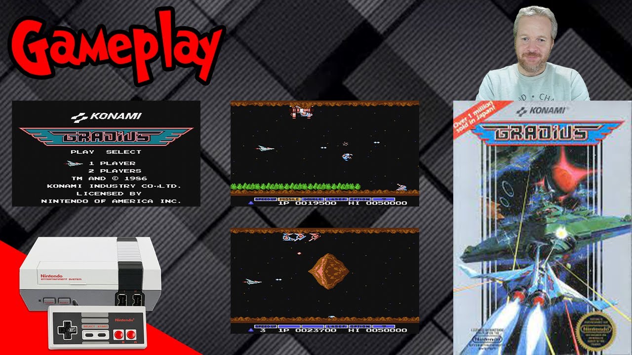 Gradius Gameplay - This Game Is Hard! [Nintendo Nes] [4K 60FPS] - YouTube