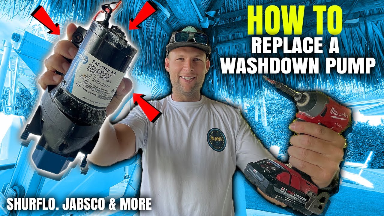 HOW TO Replace A Saltwater Washdown Pump on your Boat - YouTube