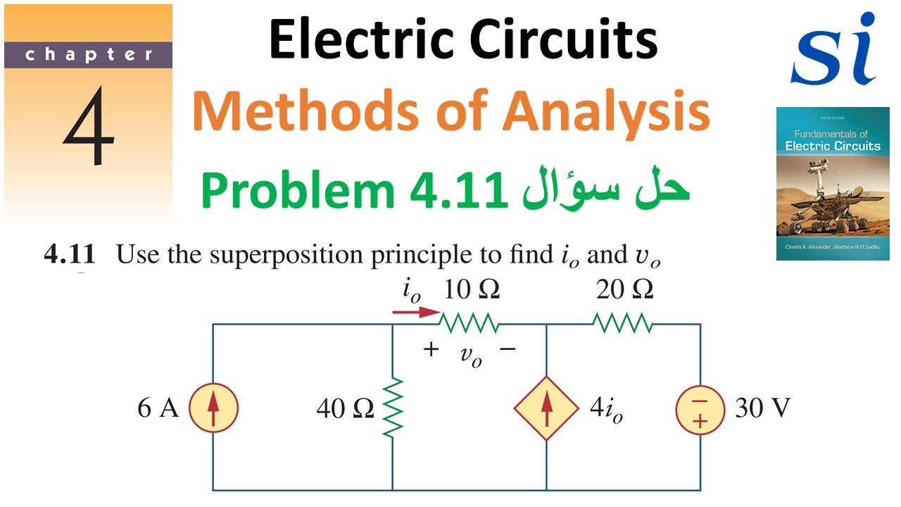 Fundamentals of Electric Circuits | Problem 4.11 حل مسألة - YouTube