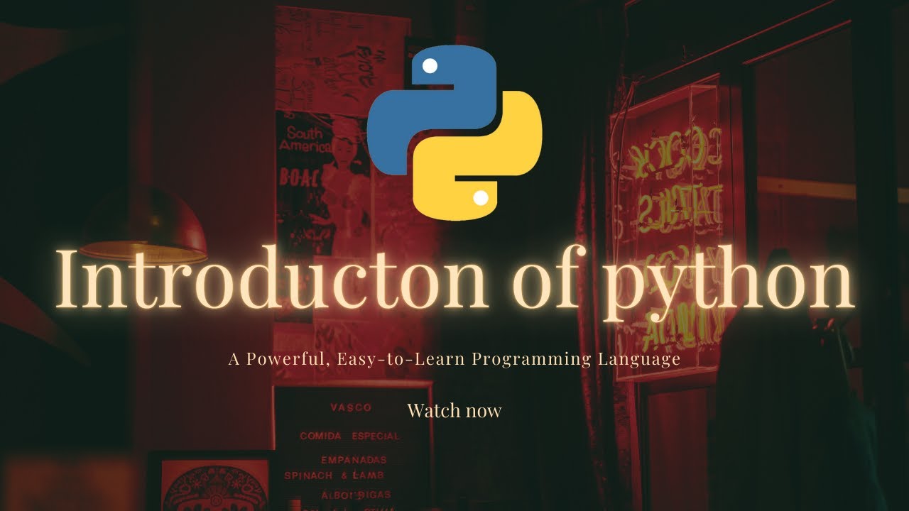 🔥 Introduction to Python | 🚀 | Python for Beginners - YouTube