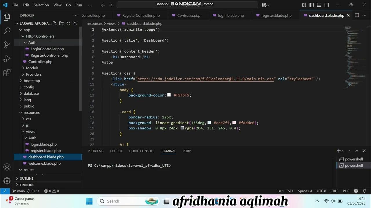 TAMPILAN ADMIN LTE PADA LARAVEL - YouTube