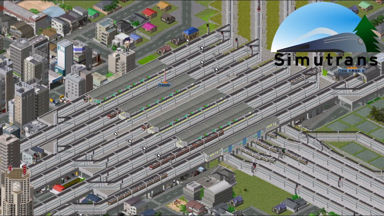 【Simutrans】電車を走らせてるゲーム - YouTube