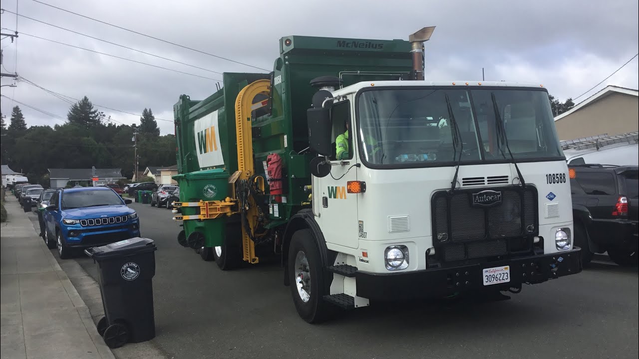 Waste Management Of Alameda County | 2024 Autocar ACX Mcneilus ZR | 108588 On Compost - YouTube