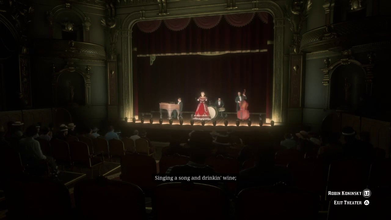 RDR2 Vaudeville Theatre Saint Denis Song - Robin Koninsky (Robyn Adele ...