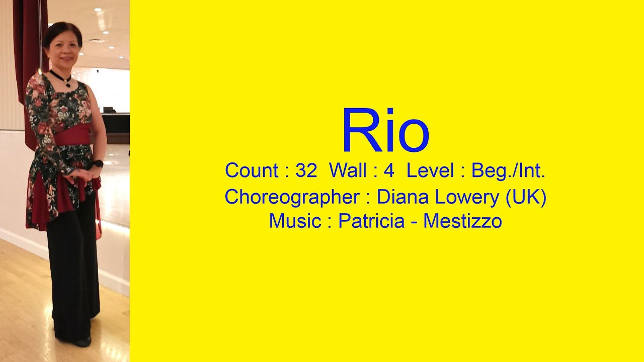 Rio Line Dance Walk Thru & Demo - YouTube