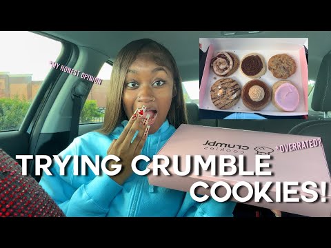 TRYING CRUMBLE COOKIE FOR THE FIRST TIME! *car talk* - YouTube
