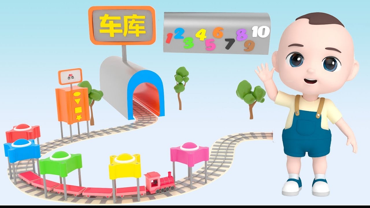 Dudu drives a toy train, completes dyeing for toy cars, and knows ...