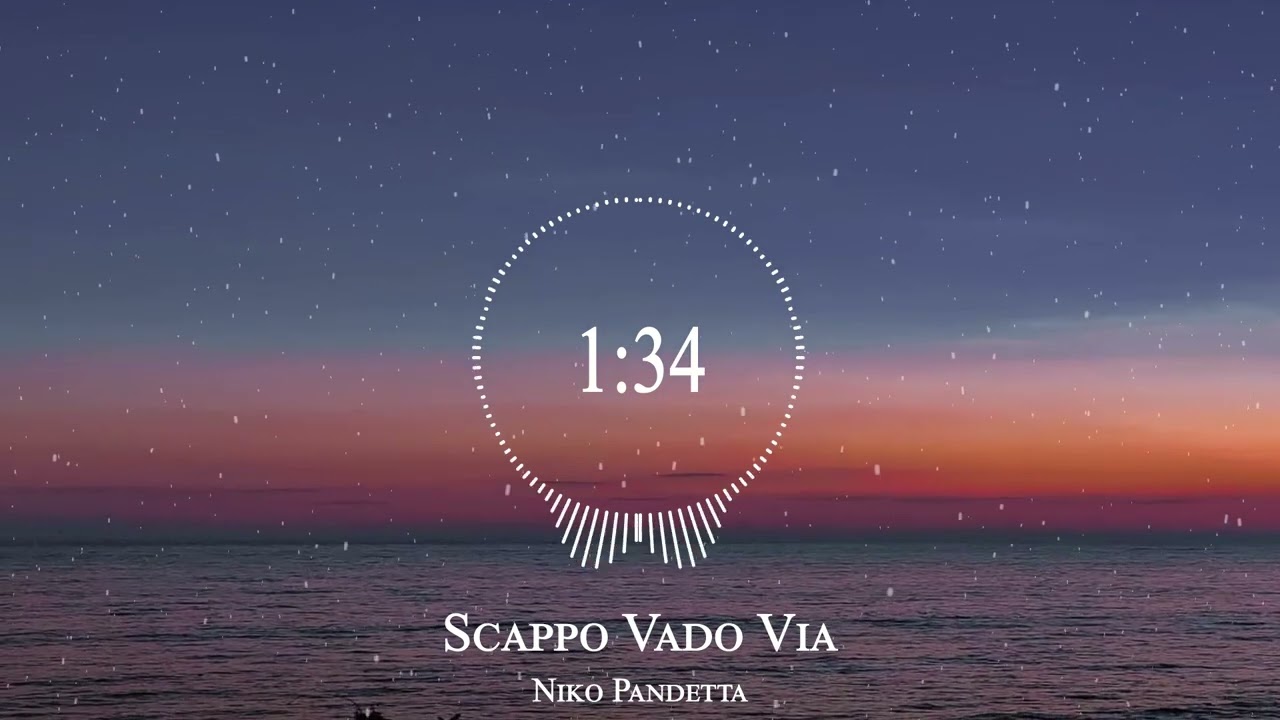 Niko Pandetta - Scappo Vado Via - YouTube