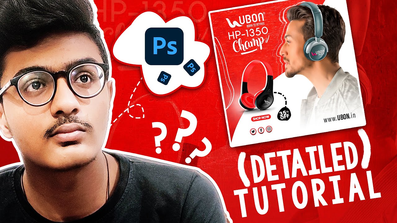 Ecommerce Product Banner or Social Media Post Design | Ubon Headphones ...