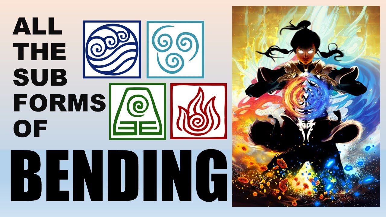 ALL THE SUB FORMS OF BENDING!!!!!💧🌬️🔥☄️ /PEVIN'S WORLD - YouTube
