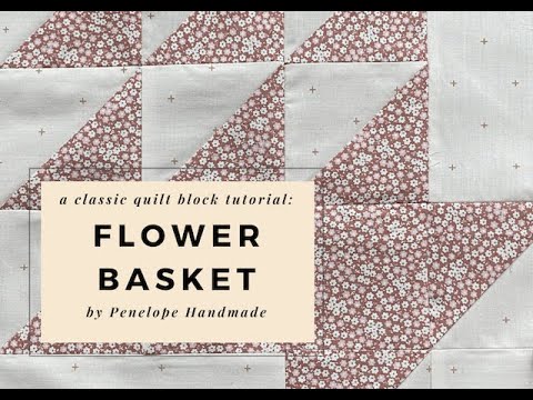 Flower Basket Quilt Block HD 720p - YouTube