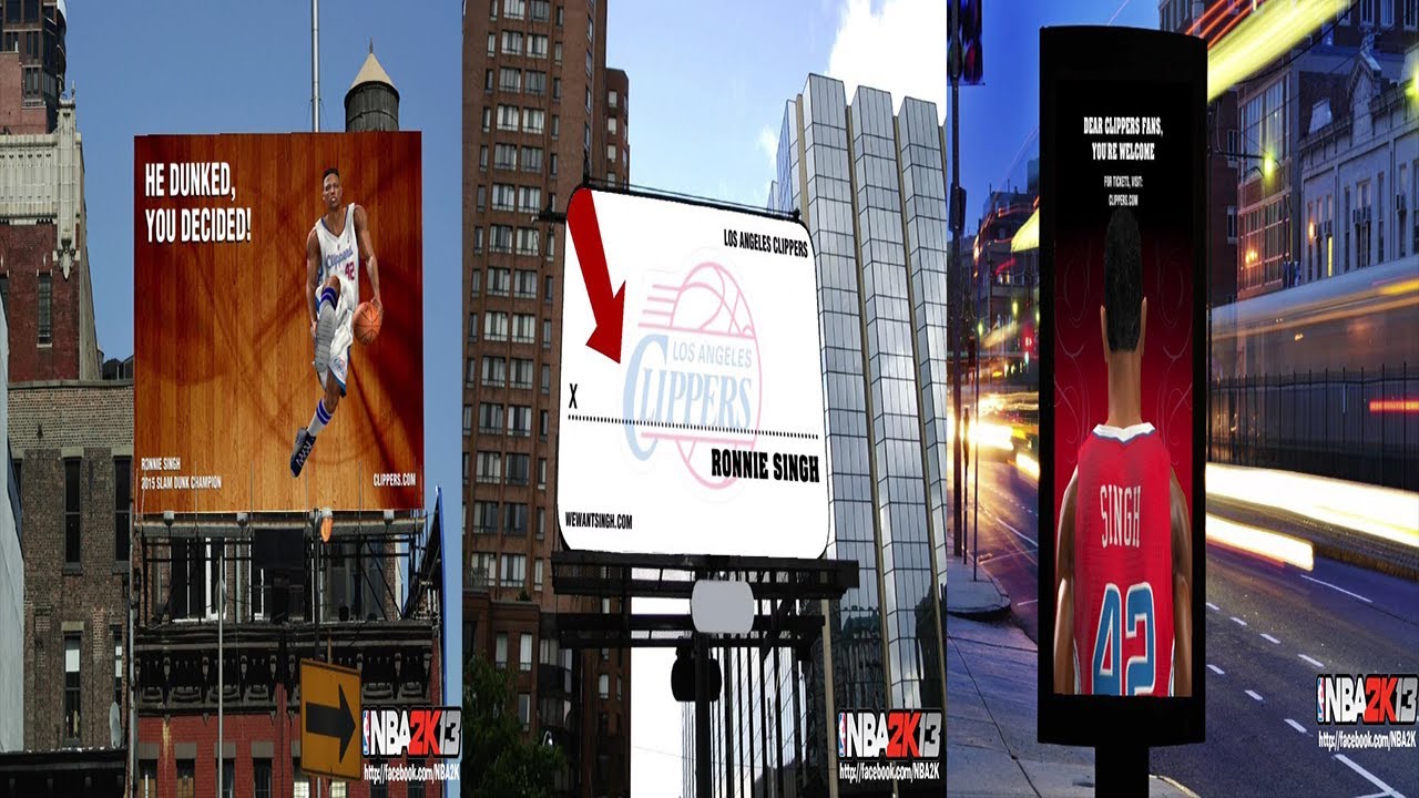 NBA 2K13 MyCAREER - New MyPLAYER Billboards | Dunk Contest Winner ...