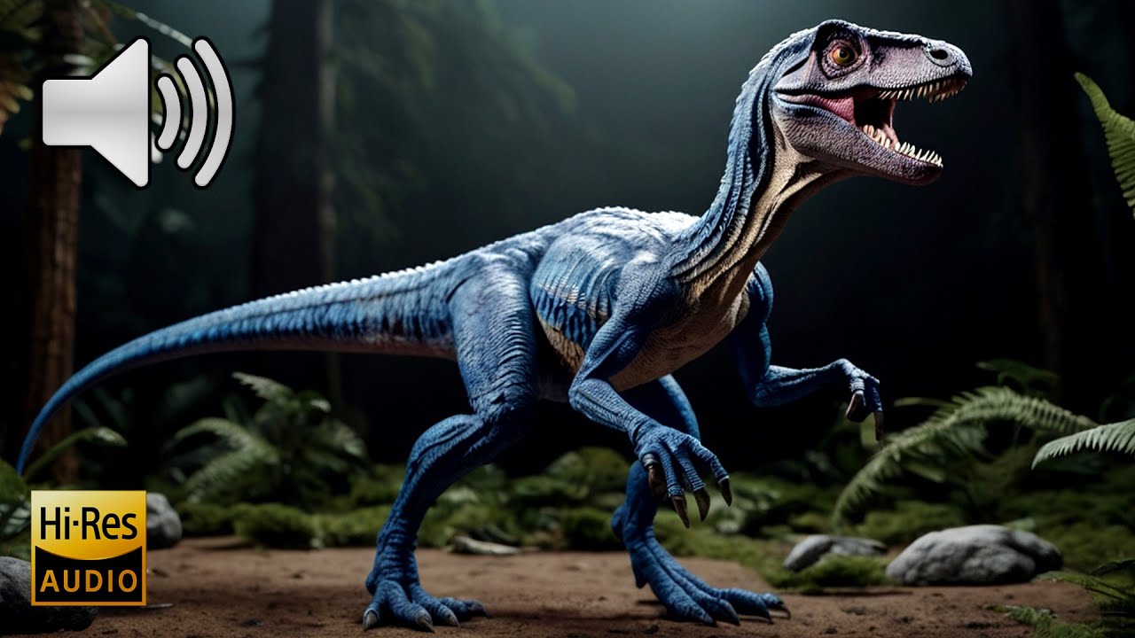 Velociraptor High Quality Sound Effects - YouTube