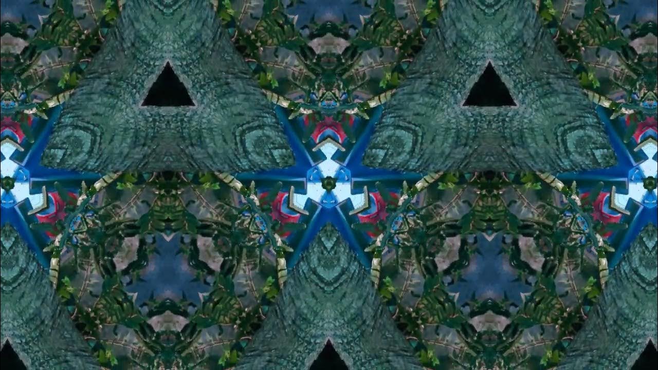 Meditation with visual effects, kaleidoscope visual effect - YouTube