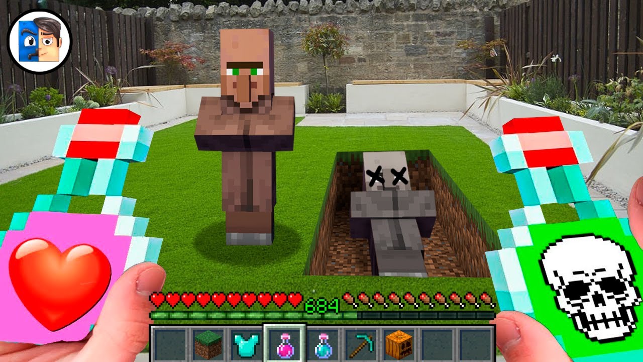 Minecraft in Real Life VILLAGER LIFE or DEATH in Realistic Minecraft EN ...
