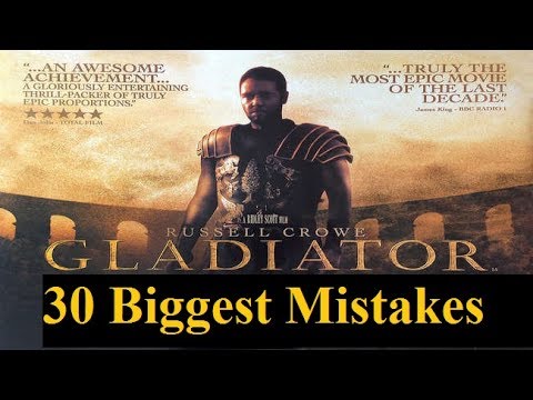 30 Biggest Mistakes Made by Award Winning Movie Gladiator - YouTube
