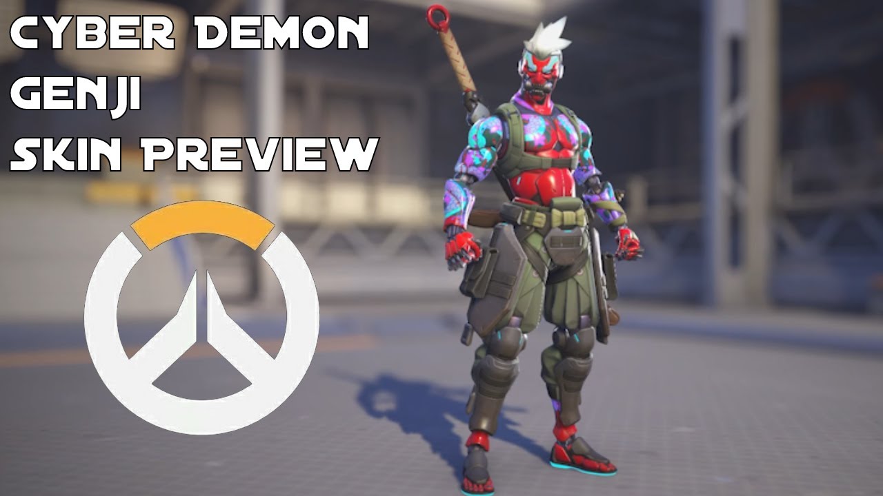 Cyber Demon Genji - Overwatch Skin Preview - YouTube
