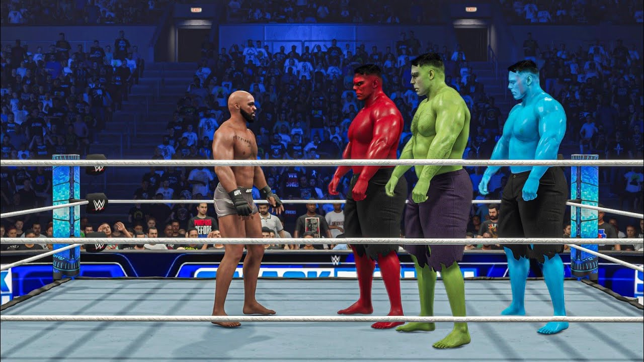 Jon Jones vs Hulk Trio - EPIC BATTLE - YouTube