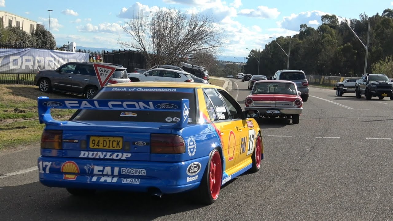 TUFF Fords leaving & sounding wild @ All Ford Day Sydney - YouTube