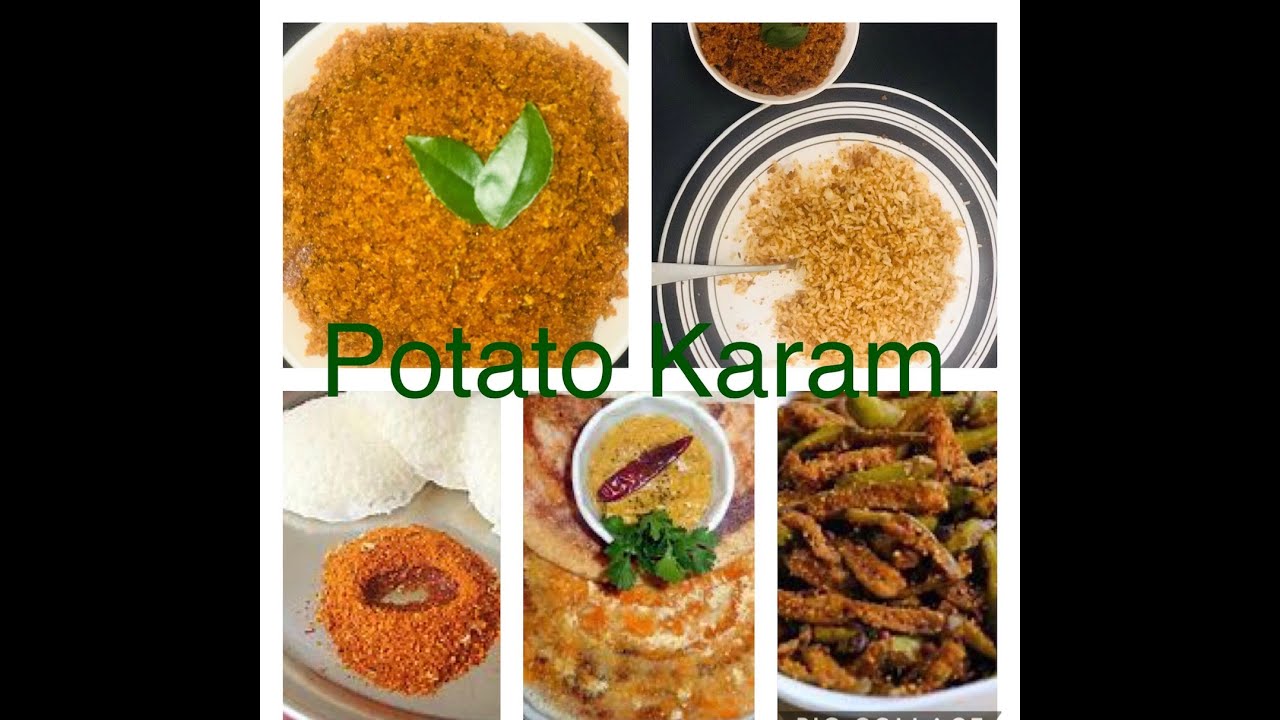 Potato Karam# Aloo Karam#Potato Karam Podi - YouTube