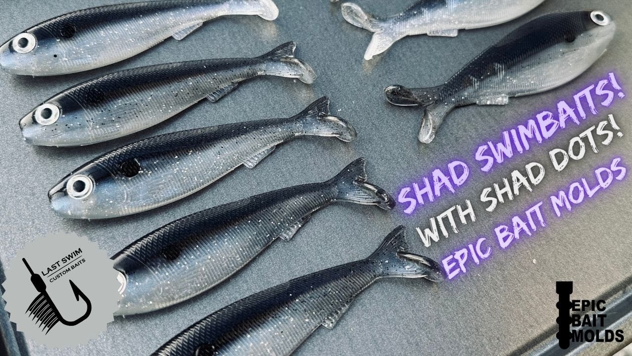 Making Shad Swimbaits W/ Shad Dots! | Epic Bait Molds - YouTube