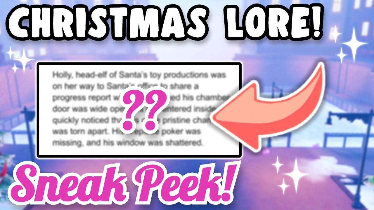 NEW WINTER QUEST LORE LEAKED And NEW UPDATE! DRESS TO IMPRESS ROBLOX ...