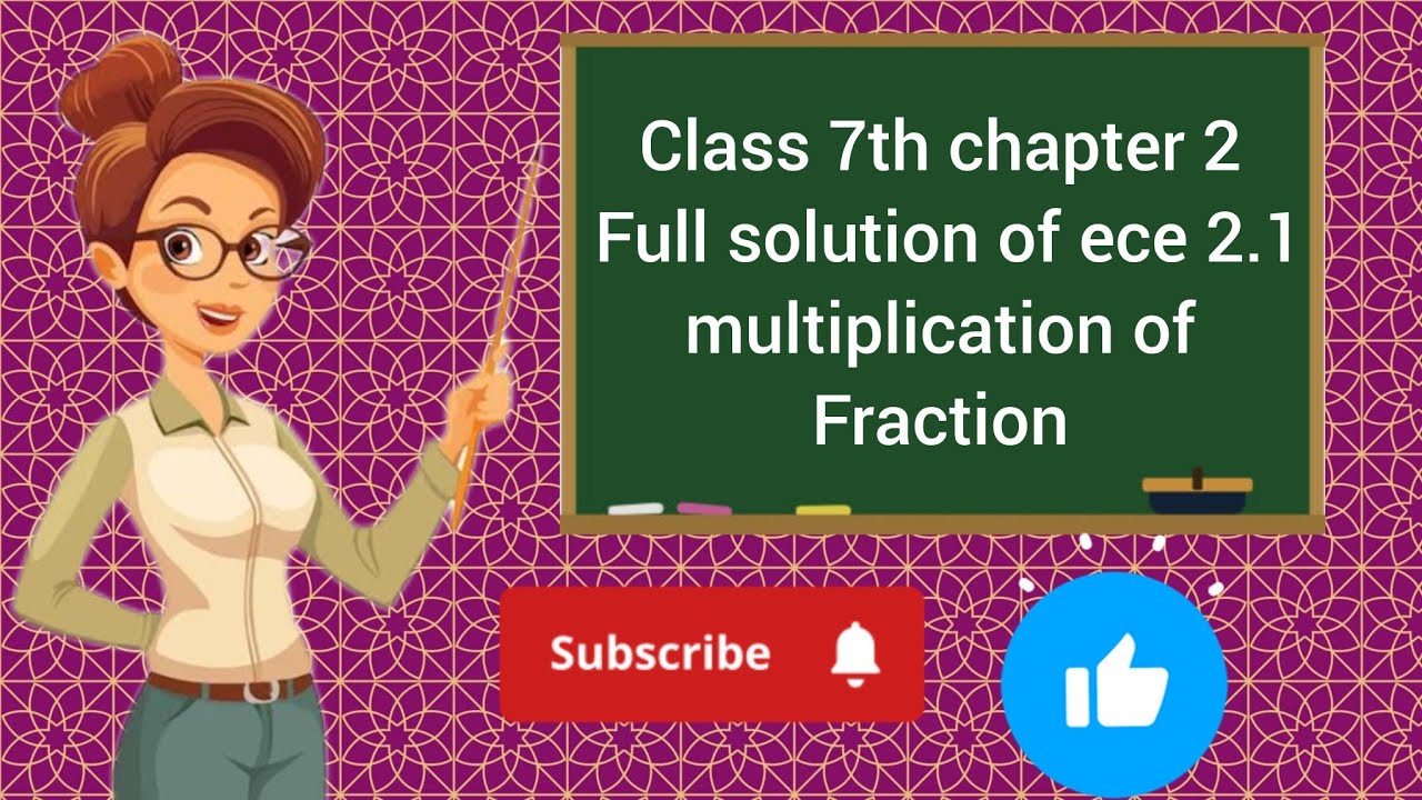 Class 7th chapter 2 fraction Exercise 2.1 full solution#maths # ncert ...
