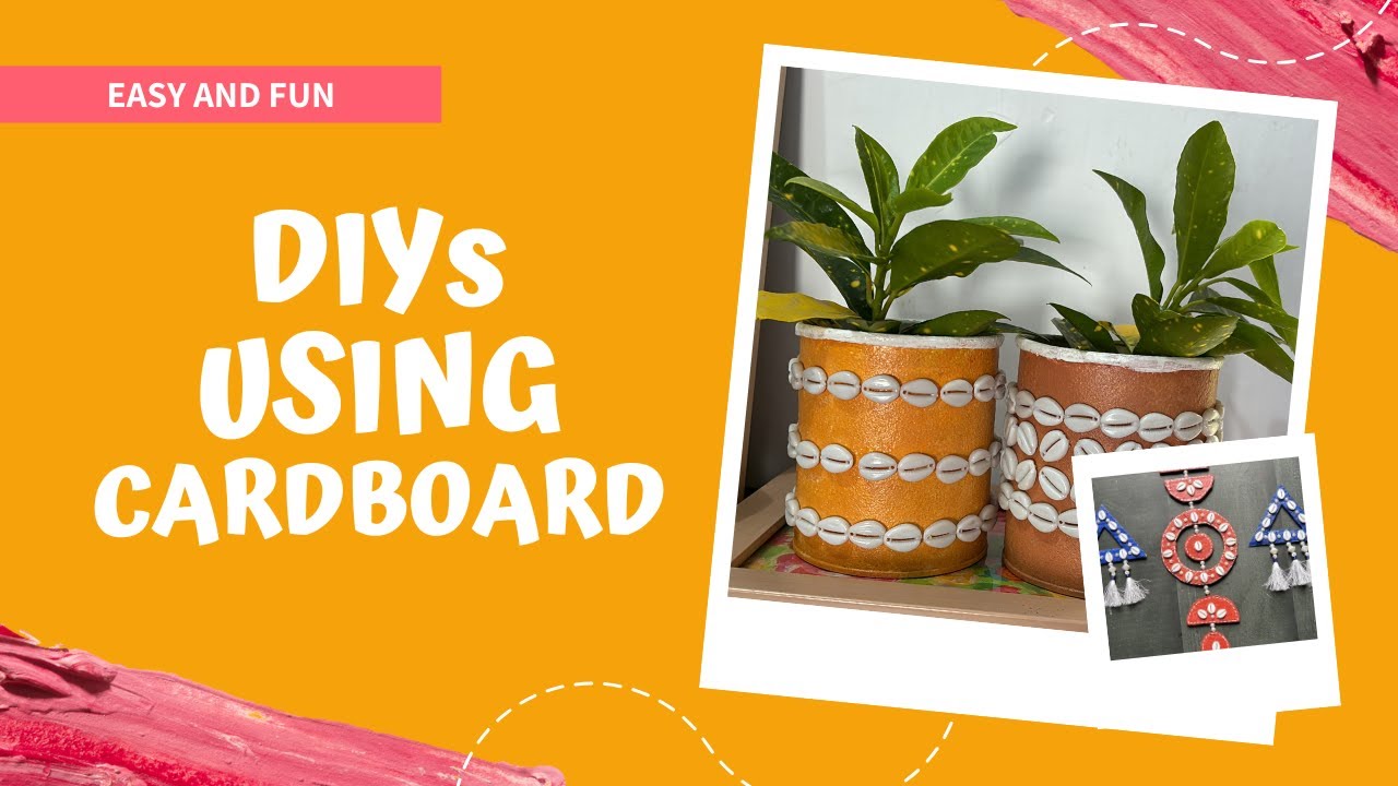 3 EASY AND QUICK DIYs USING WASTE CARDBOARD | HOME DECOR IDEAS IN A ...