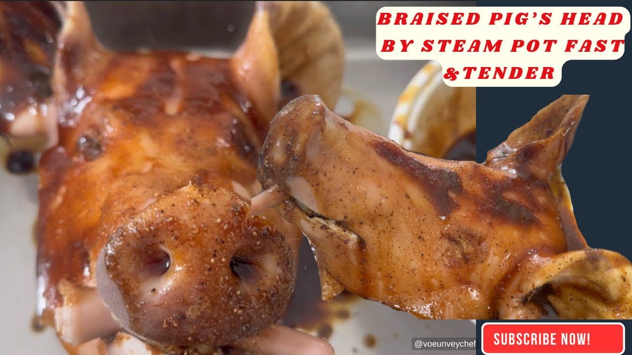 This is how to cook braised pork’s head tender and delicious ...