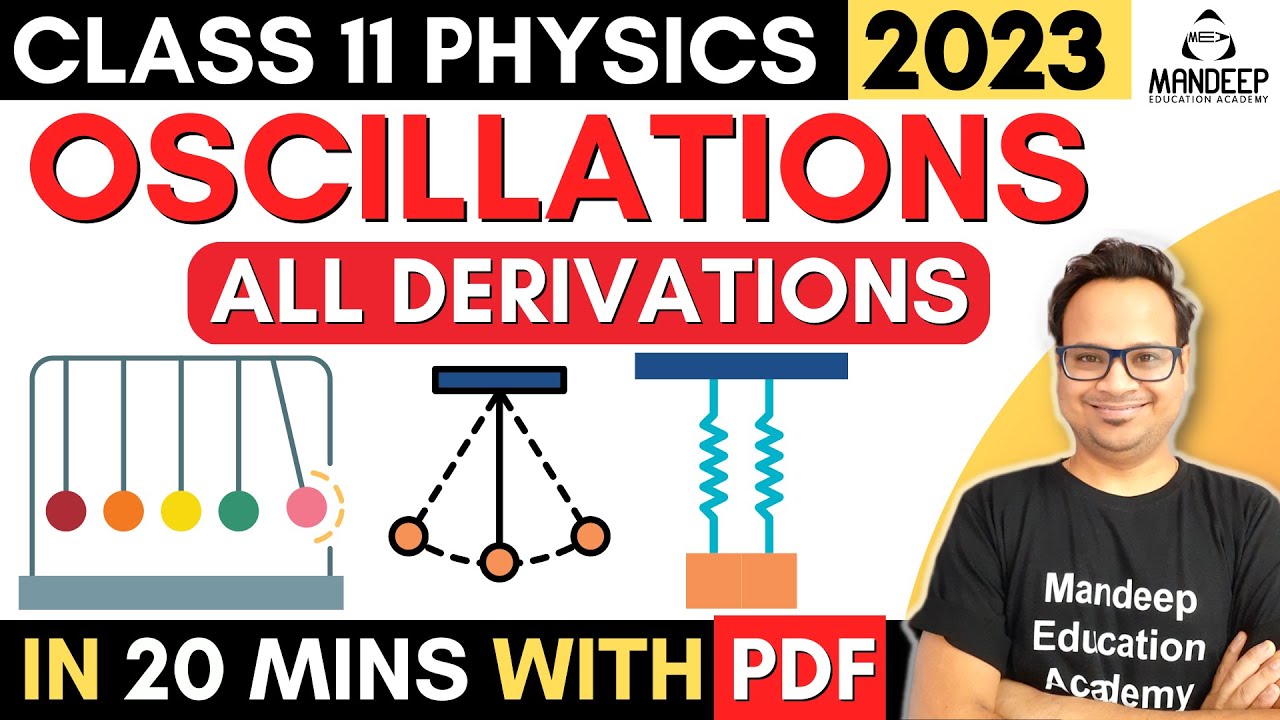 Oscillations all Derivations | Class 11 Physics Chapter 14 | Final Exam ...