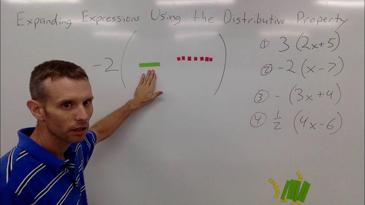 Expanding Expressions Using the Distributive Property - YouTube