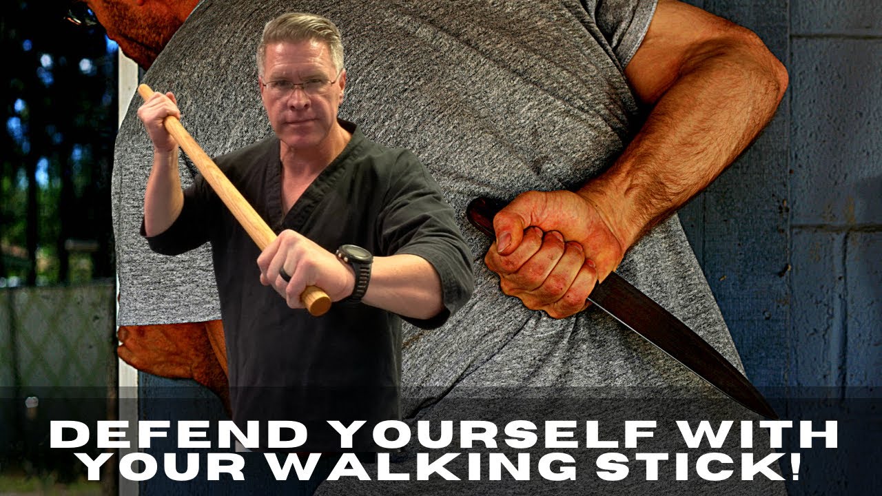 How to hit someone with a stick for self defense using the home made ...