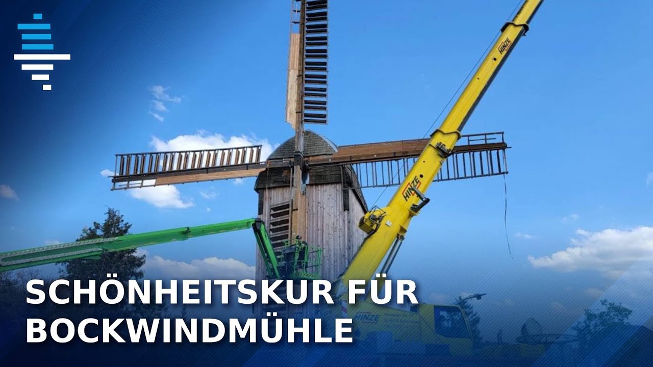 Bockwindmühle in Etingen soll neue Flügel bekommen - YouTube